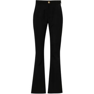 Balmain Twill Schlaghose - - Trousers - Damen - Schwarzk - S
