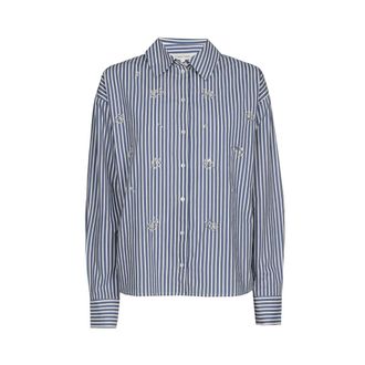 Marie M&eacute;ro Damen, Blusen & Hemden, Blau, MGr&ouml;&szlig;e