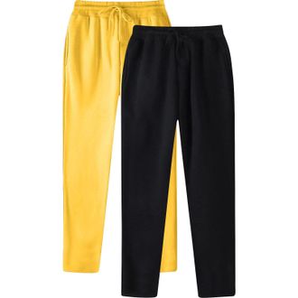 Generic Hose Herren - Herren Freizeithose L&auml;ssige Jogginghose Mit Schn&uuml;rbund Seitentasche Bequeme Sportliche Alltagshose Baumwollmaterial 2St&uuml;cke