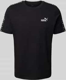 Puma T-Shirt mit Label-Stitching und Rundhalsausschnitt
