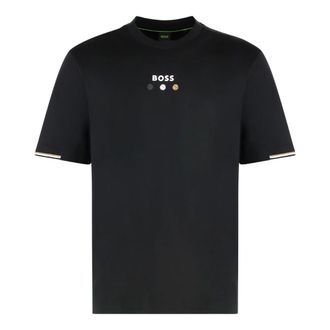HUGO BOSS Tee Open 25 - Homme - Tops - Noir - Taille: 2XS