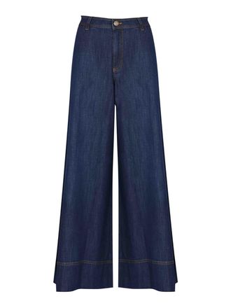 Twinset Schlagjeans - Dunkles Jeansblau