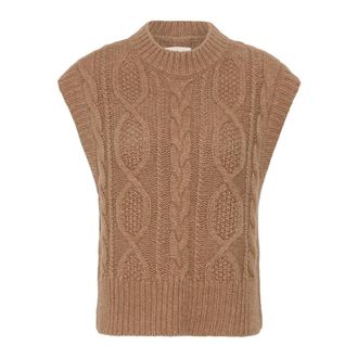 Part Two ChaninaPW Weste - - Knitwear - Damen - Braun - XS