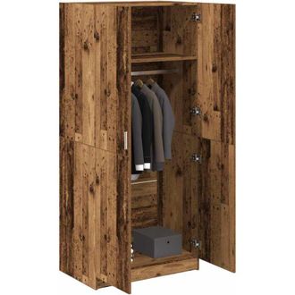 vidaXL Garde-robe vieux bois 80x52x180 cm bois ding&eacute;nierie vidaXL