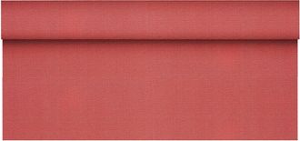 Papstar Papstar, Tischdecke, stoff&auml;hnlich, Vlies soft selection plus 25 m x 1,18 m rot auf Rolle, 84943
