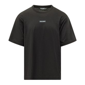 Dolce & Gabbana T-Shirt MC Giro - - Tops - Herren - Schwarzk - L