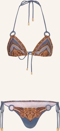 Zimmermann Triangel-Bikini Mahon blau