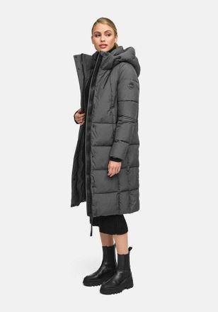 Marikoo Winterjacke Chumanii Warmer Wintermantel mit langem Schnitt f&uuml;r kalte Tage