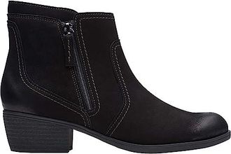 Clarks Charlten Ave Bottes tendance pour femme, Nubuck noir., 41.5 EU