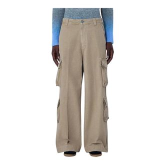 ERL Erl, Homme, Pantalons, Beige, Taille: S Pantalon Cargo avec D&eacute;tails de Poches