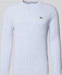 Lacoste Regular Fit Strickpullover aus Baumwoll-Mix