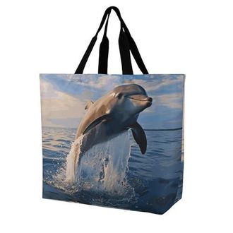 Generic Dauphin Mignon Sac &Agrave; Bandouli&egrave;re L&eacute;ger Sacs De Courses Grand Sac Fourre Tout Pour Universit&eacute; Shopping Voyage