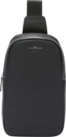 John Richmond Homme, Sacs, Noir, Taille: ONE Size Sac &agrave; dos Monospalle en Cuir Martel&eacute;