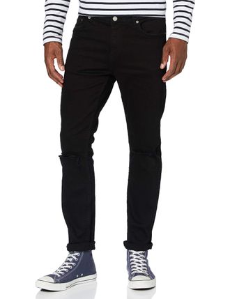 Dr. Denim Dr Denim Herren Chase Jeans, Schwarze gerissene Knie, 29 W/32 L