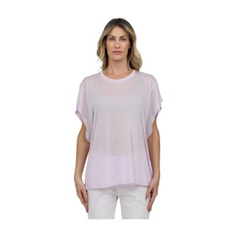 Dondup Jersey T-Shirt f&uuml;r einen stylischen Look - - Tops - Damen - Rosa - S