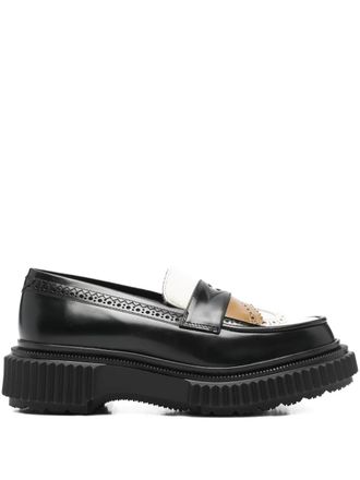 Adieu Paris Loafer mit Plateau - Schwarz