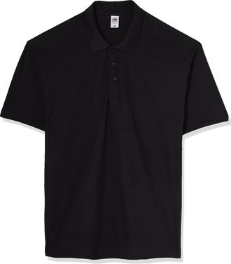 Fruit Of The Loom Polo-Shirt * Heavy 65/35 Polo * Fruit of the Loom Schwarz,XL