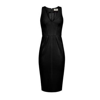 Elisabetta Franchi Femme, Robes, Noir, Taille: 38 FR Lightweight Crepe Dress