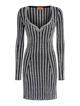 Missoni Robe Courte - Argent