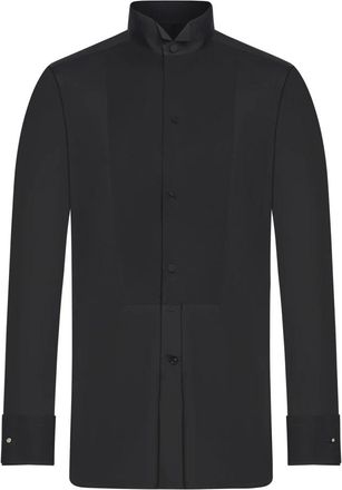 Tom Ford Homme, Chemises, Noir, Taille: 2XL Chemise Plastron en Piqu&eacute; de Coton