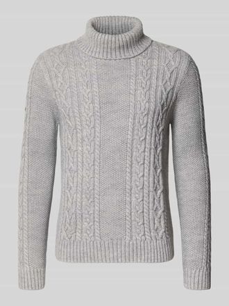 Superdry Rollkragenpullover mit Zopfmuster