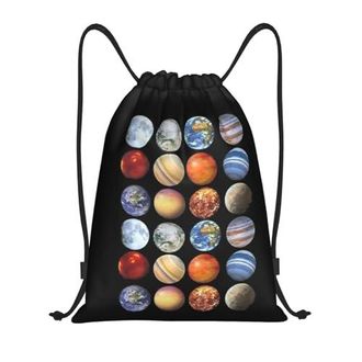 Generic Plan&egrave;tes, Sciences Spatiales, Astronomie Homme Femme Sac &Agrave; Cordon Grand Sac &Agrave; Dos &Agrave; Cordon Pliable Sacs De Gym Pour Plage Natation Vacances Voyage