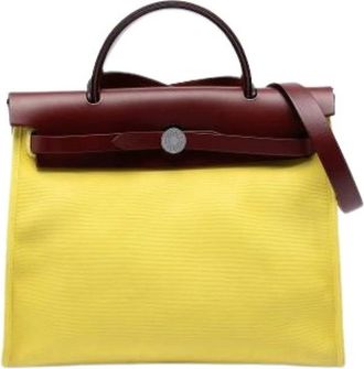 Herm&egrave;s Pre-owned Herbag Zip 31 - Femme - Pre-owned - Jaune - Taille: ONE Size