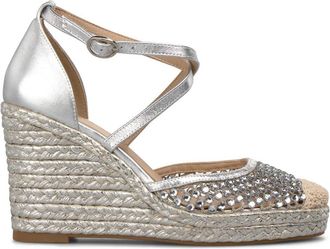 Alma En Pena Valencian Sandal mit Metallnetz - - Shoes - Damen - Grau - 40 EU