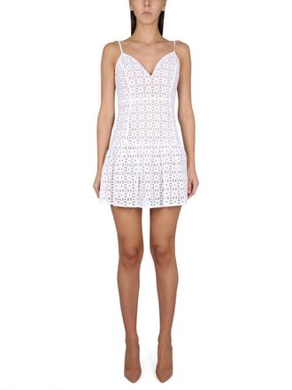 Michael Michael Kors Eyelet Cotton Dress - White