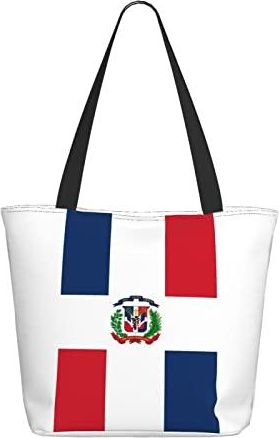 AOOEDM Drapeau de la R&eacute;publique dominicaine Sac &agrave; provisions pour femme 13 x 11 x 7 po. Le cadeau parfait pour la Saint-Valentin. Cest de la Saint-Valentin p