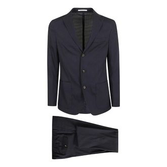Eleventy Single Breasted Suit - - Suits - Herren - Blau - XL