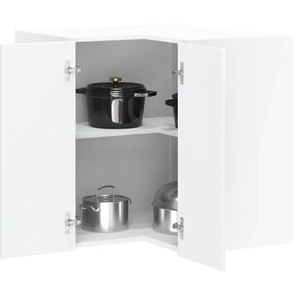 vidaXL Vidaxl - Armoire murale dangle de cuisine Lucca blanc brillant