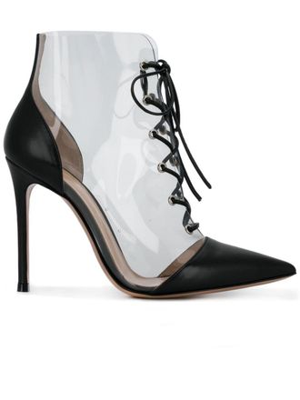 Gianvito Rossi plastic embellished boots - Noir
