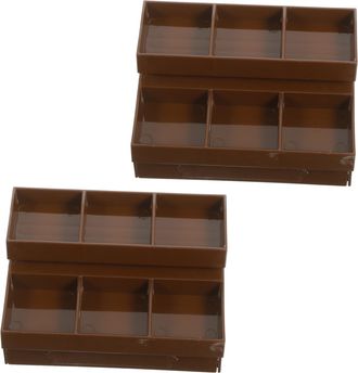 SOLUSTRE 2 St&uuml;ck Teiliges Miniatur Gem&uuml;se Obstregal Detailreiche Miniaturm&ouml;bel f&uuml;r Puppenhaus Stabiles Miniatur Supermarktregal als K&uuml;chendekor und Foto-Requis