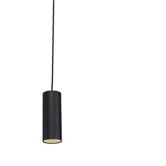 QAZQA Professional - Modern Design-H&auml;ngeleuchte schwarz inkl. Schienenadapter 1-phasig - Iconic Tubo I Wohnzimmer I Schlafzimmer - Stahl Zylinder I L&auml;nglich