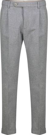 GTA Herren Bundfaltenhose LUCA GIPSY Carrot Fit