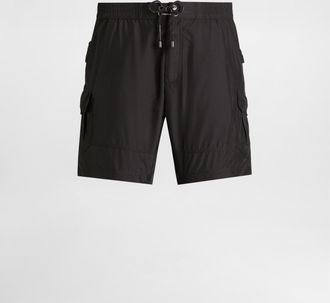 Dolce & Gabbana Mittellange Badeshorts Mit Plakette - Mann Beachwear Schwarz 2