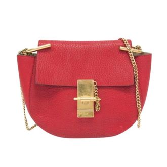 Chlo&eacute; Pre-owned Drew Schultertasche - - Pre-owned - Damen - Rot - ONE SIZE