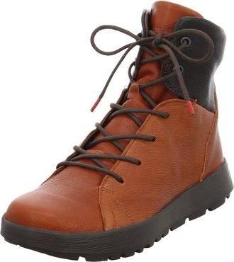 Think Think COMODA Damen chromfrei gegerbte nachhaltige Stiefelette, Kastanie/Kombi 3010, 42.5 EU