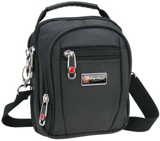 Bag Street International Bag Street - Kleine Umh&auml;ngetasche f&uuml;r M&auml;nner - Schultertasche Herren Schwarz Crossover Bag auch als G&uuml;rteltasche tragbar