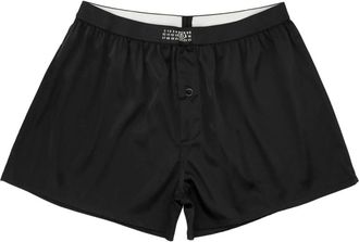 Maison Margiela Femme, Sous-v&ecirc;tements, Noir, Taille: 38 FR Boxer en soie lav&eacute;e