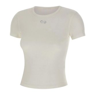 Diesel Femme, Tops, Blanc, Taille: 40 FR T-Ele-Long-Od T-shirt