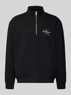 Calvin Klein Jeans Regular Fit Sweatshirt mit Logo-Stitching Modell Terry