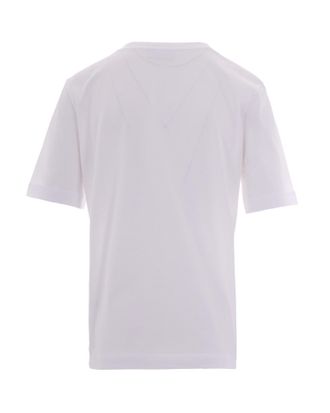 Lacoste Womens T-Shirt V Relaxed White Cotton T-Shirts & Jerseys