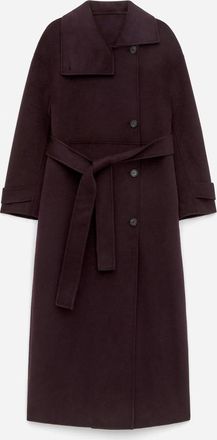 Arket Mantel Mit Stehkragen Aus Wollmischung -Rot