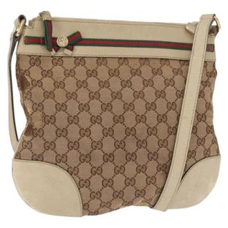 Gucci Pre-owned Vintage Umh&auml;ngetasche - - Pre-owned - Damen - Beige - ONE SIZE