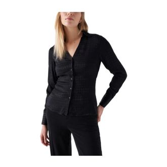 Salsa Schwarzes Hemd Elegante Silhouette - - Blouses & Shirts - Damen - Schwarzk - XS