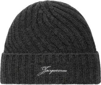 Jacquemus unisex, Accessoires, Gris, Taille: ONE Size Le Bonnet Tourni
