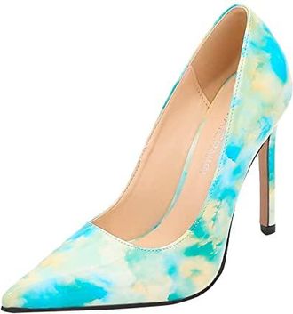 Generic Chaussures tendance pour demoiselles dhonneur 2026 pour femmes, talons hauts calicots, doublure douce, talon bloc, bout formel, classique habill&eacute;, Ver