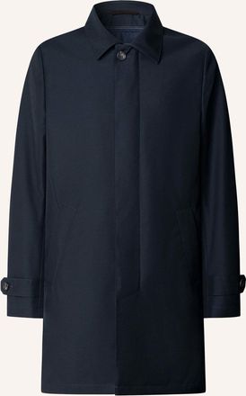 Hackett Stehkragenmantel Sr Mac W/Liner blau